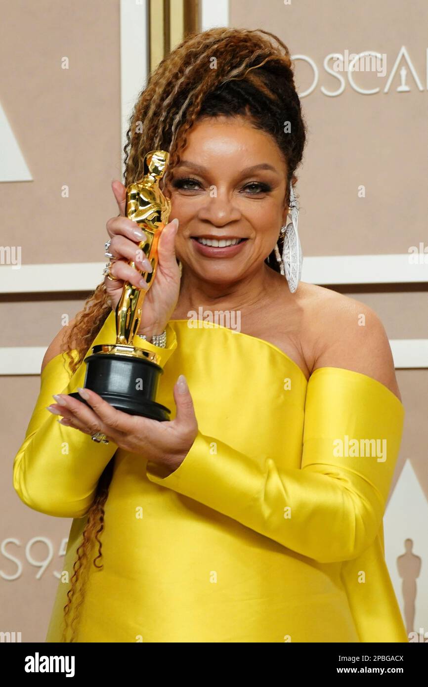 Ruth E. Carter poses with the award for best costume design for "Black ...