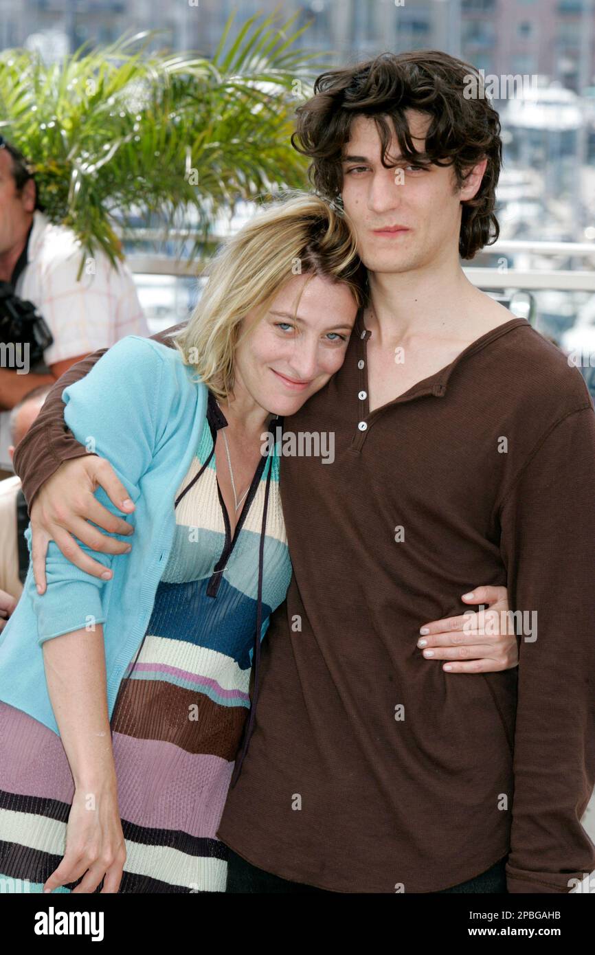 Italian director Valeria Bruni-Tedeschi, left, and French actor Louis ...