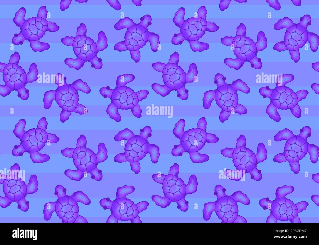 Animals cartoon seamless turtle and water ocean waves pattern for ...