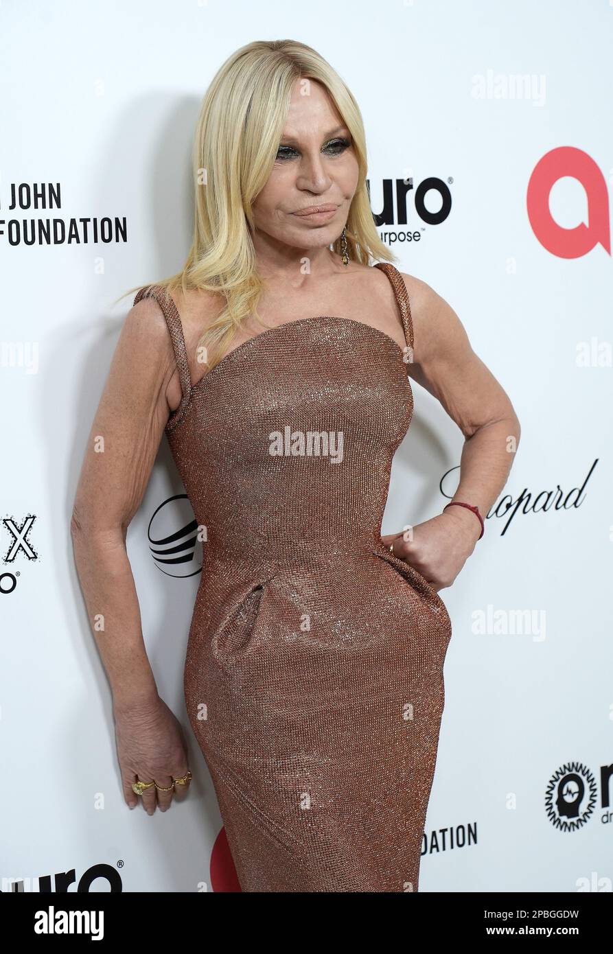 Los Angeles, USA. 12th Mar, 2023. Donatella Versace arrives at the ...