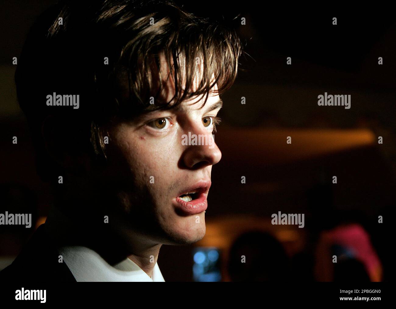 British actor Sam Riley attends the party for the film "Control" at the ...