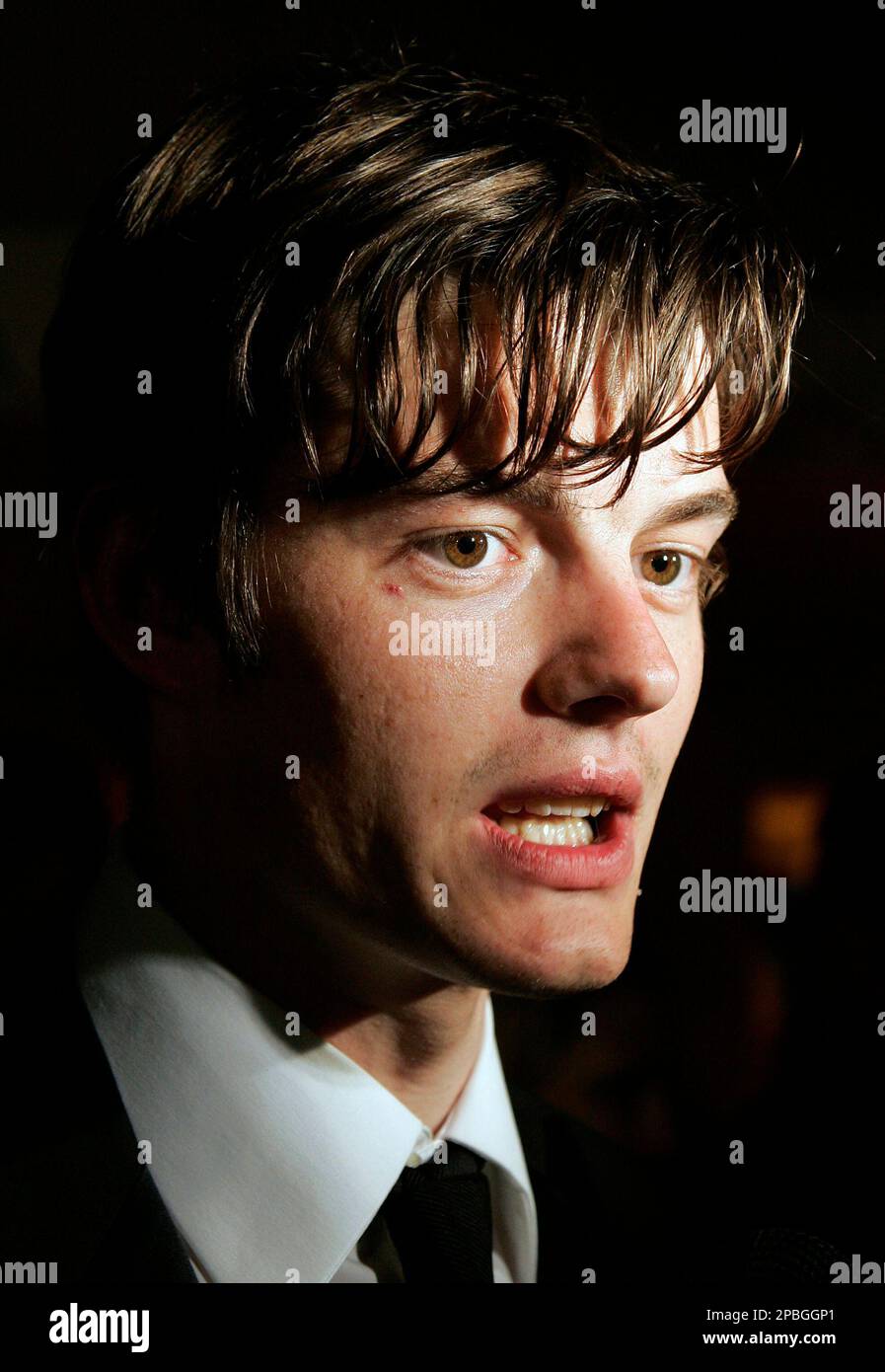 British actor Sam Riley attends the party for the film "Control" at the ...