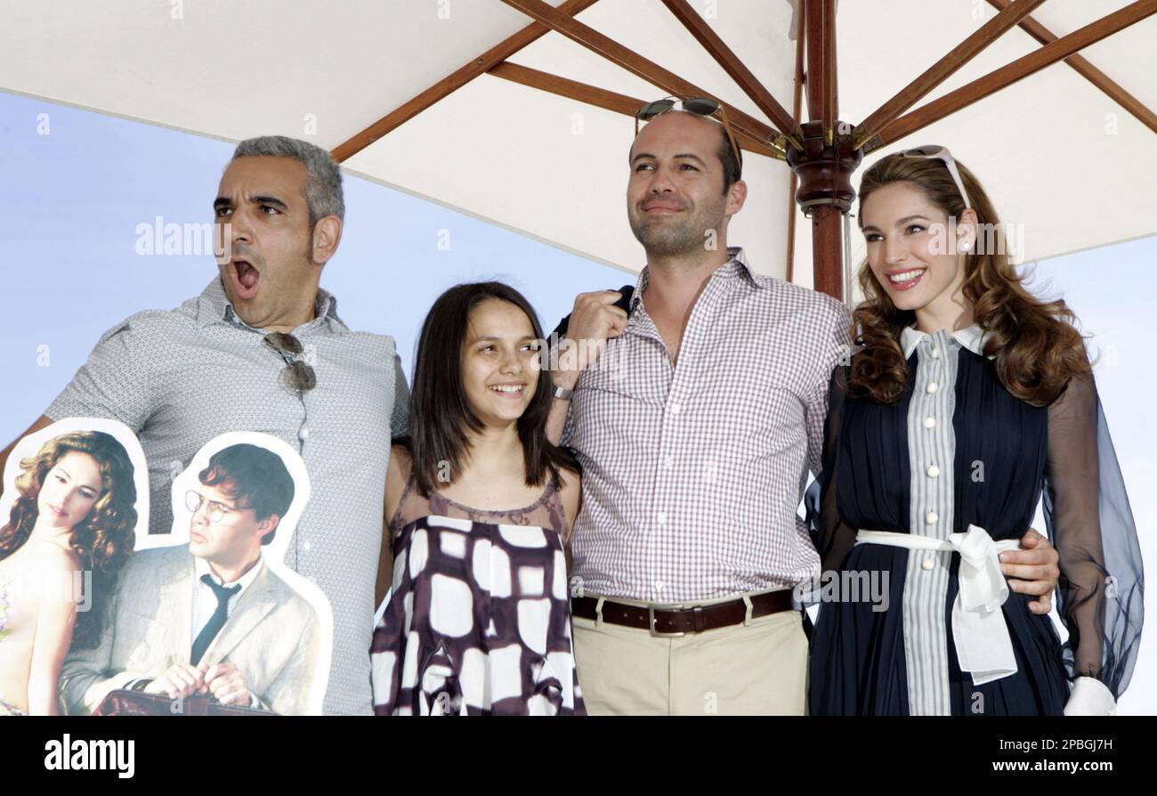 From left to right, Nigerian actor David Alki, British actress Amber ...