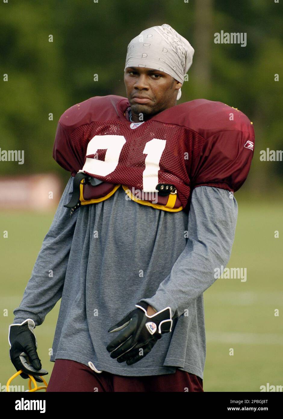 ** FILE ** Washington Redskins safety Sean Taylor leaves the field ...