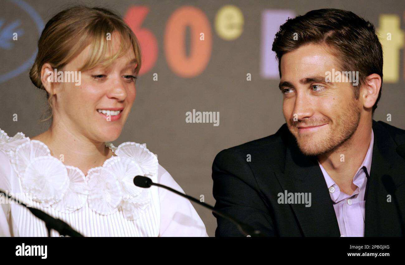 American actor Jake Gyllenhaal, right, and American actress Chloe ...
