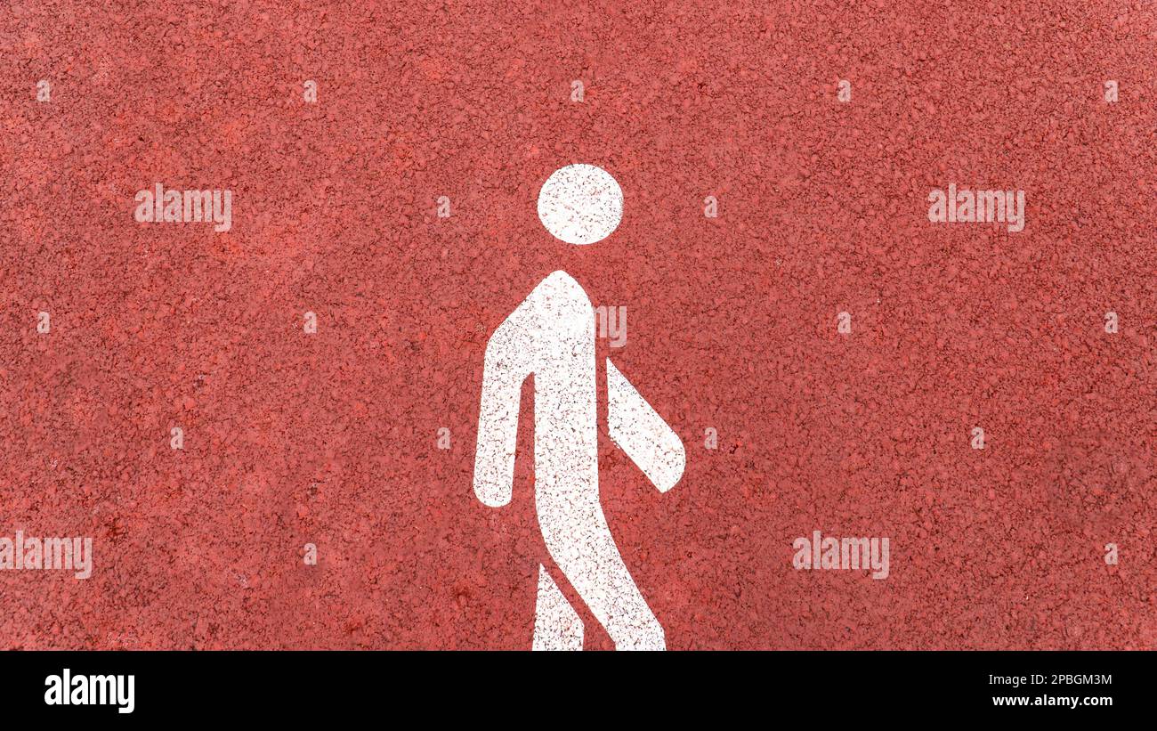 Running track. Walking path, trail in a park Stock Photo - Alamy