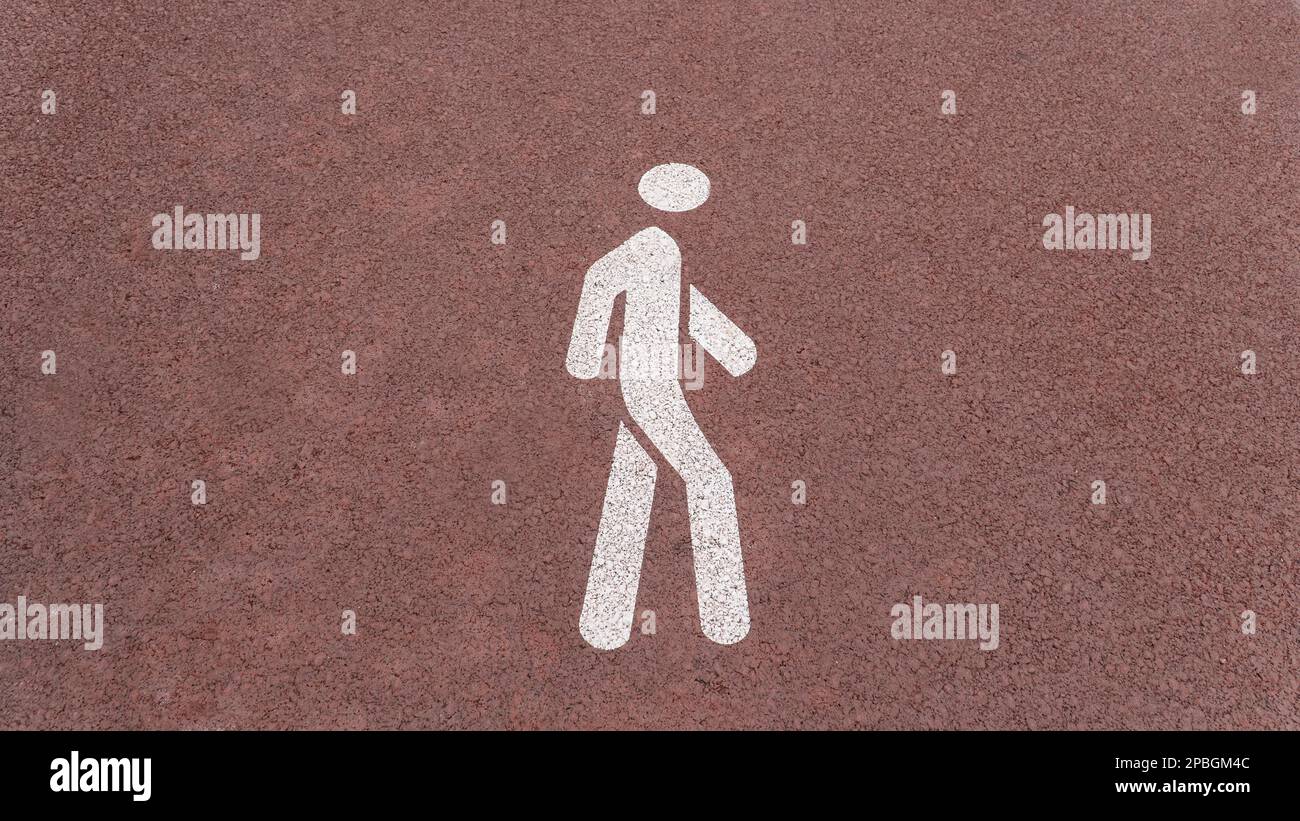 Running track. Walking path, trail in a park Stock Photo - Alamy