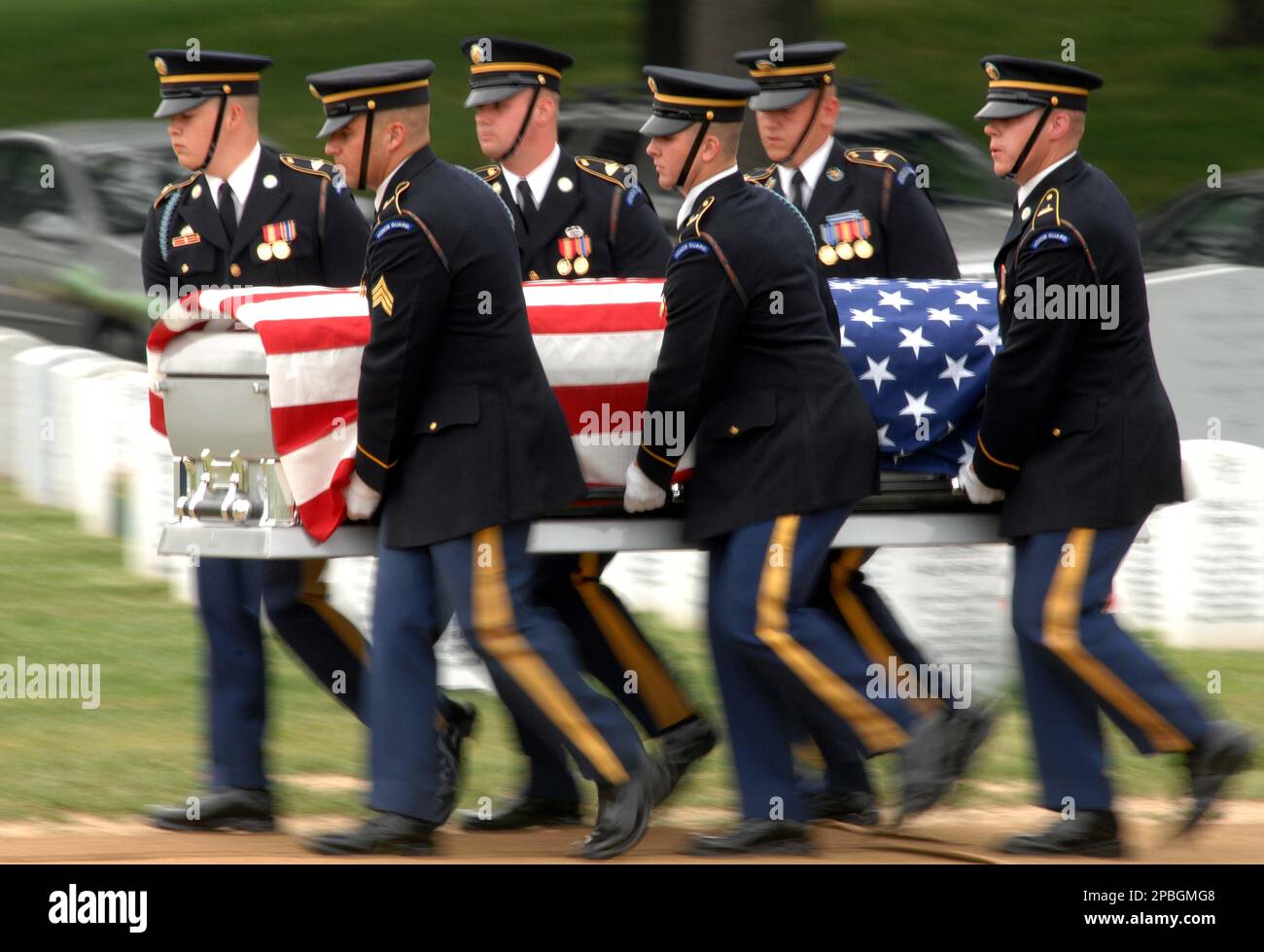 An Army Honor Guard Carry The Remains Of Army Cpl Matthew T Bolar