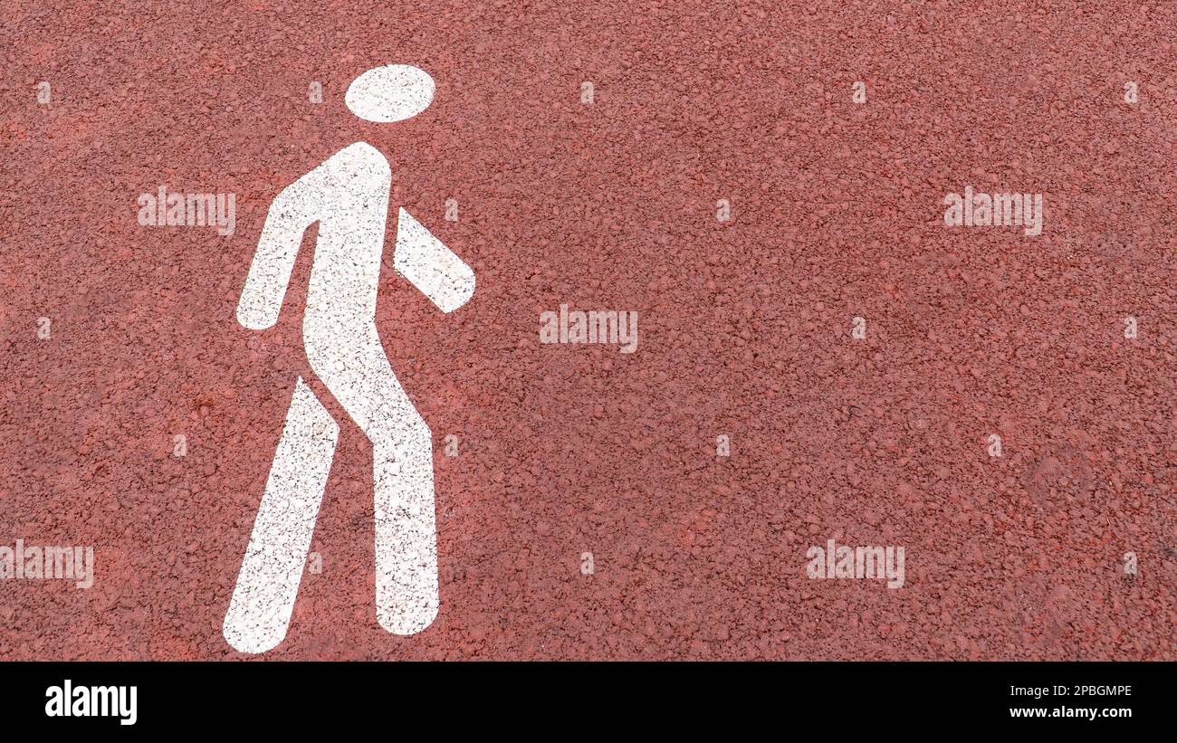 Running track. Walking path, trail in a park Stock Photo - Alamy