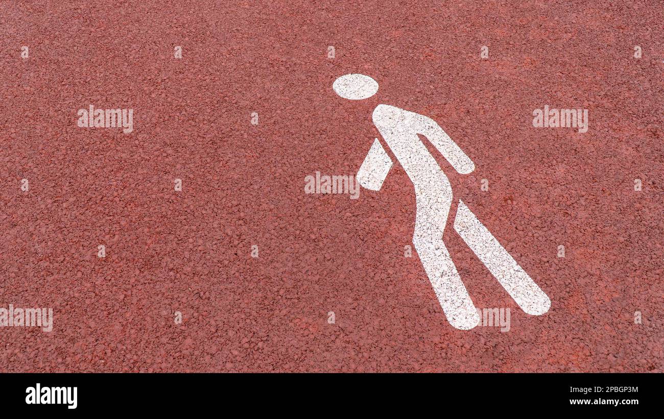 Running track. Walking path, trail in a park Stock Photo - Alamy