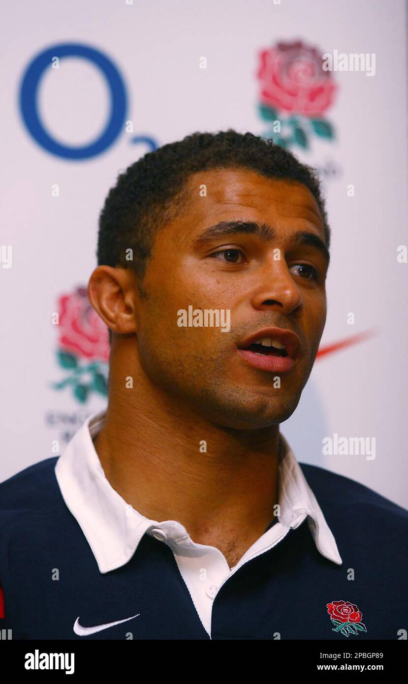 England Rugby captain, Jason Robinson, during a news conference in ...