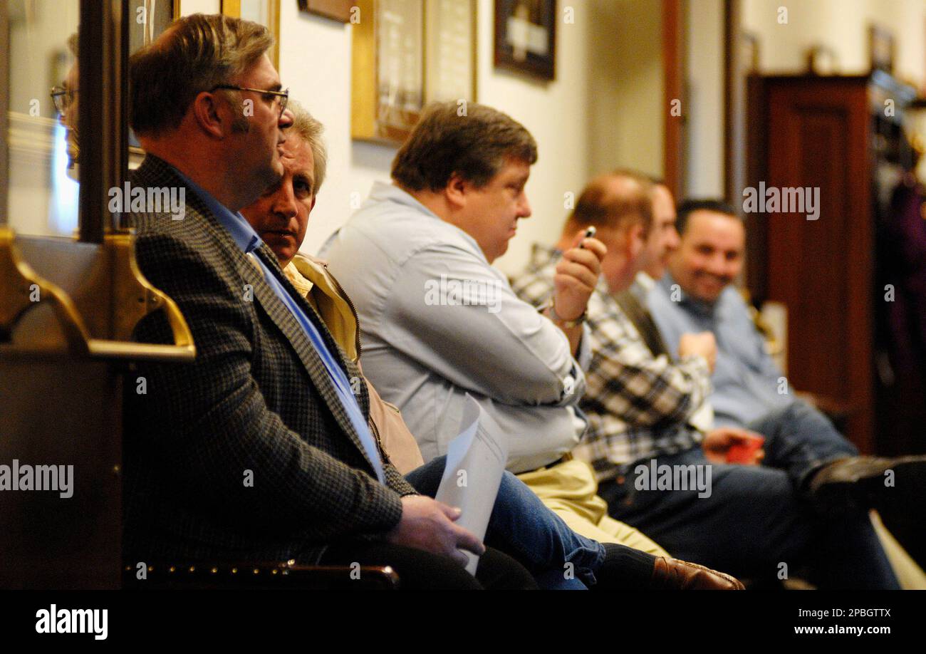 Lobbyists, from left, Don Etheridge, Labor Union lobbyist; Mike Notar ...