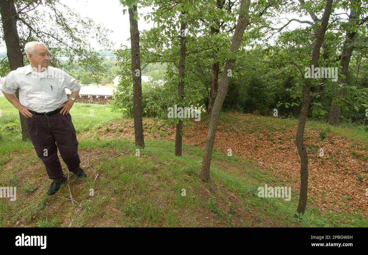 Local historian Danny Ricketts stands at the top of the intact Danville ...