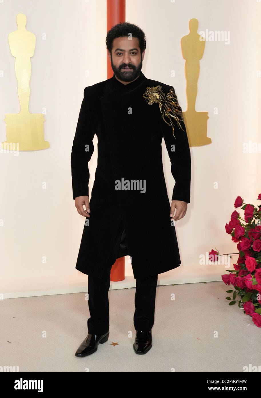 N. T. Rama Rao Jr. arrives at the Oscars on Sunday, March 12, 2023, at ...