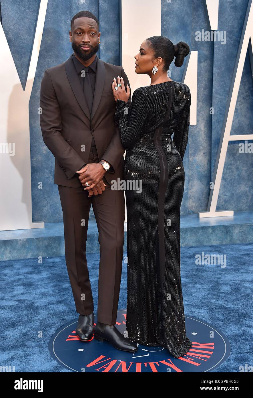 Beverly Hills, USA. 12th Mar, 2023. Dwayne Wade and Gabrielle Union ...