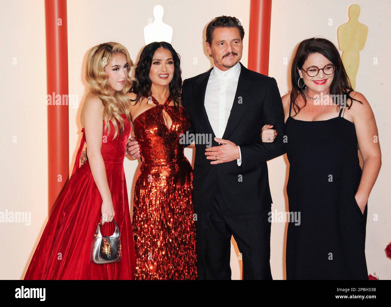 Los Angeles, CA. 12th Mar, 2023. Salma Hayek, Pedro Pascal at arrivals ...
