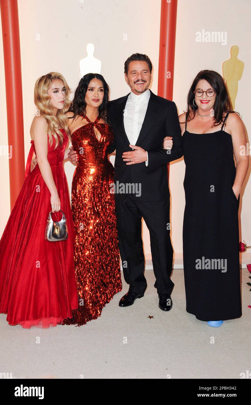 Los Angeles, CA. 12th Mar, 2023. Salma Hayek, Pedro Pascal at arrivals ...