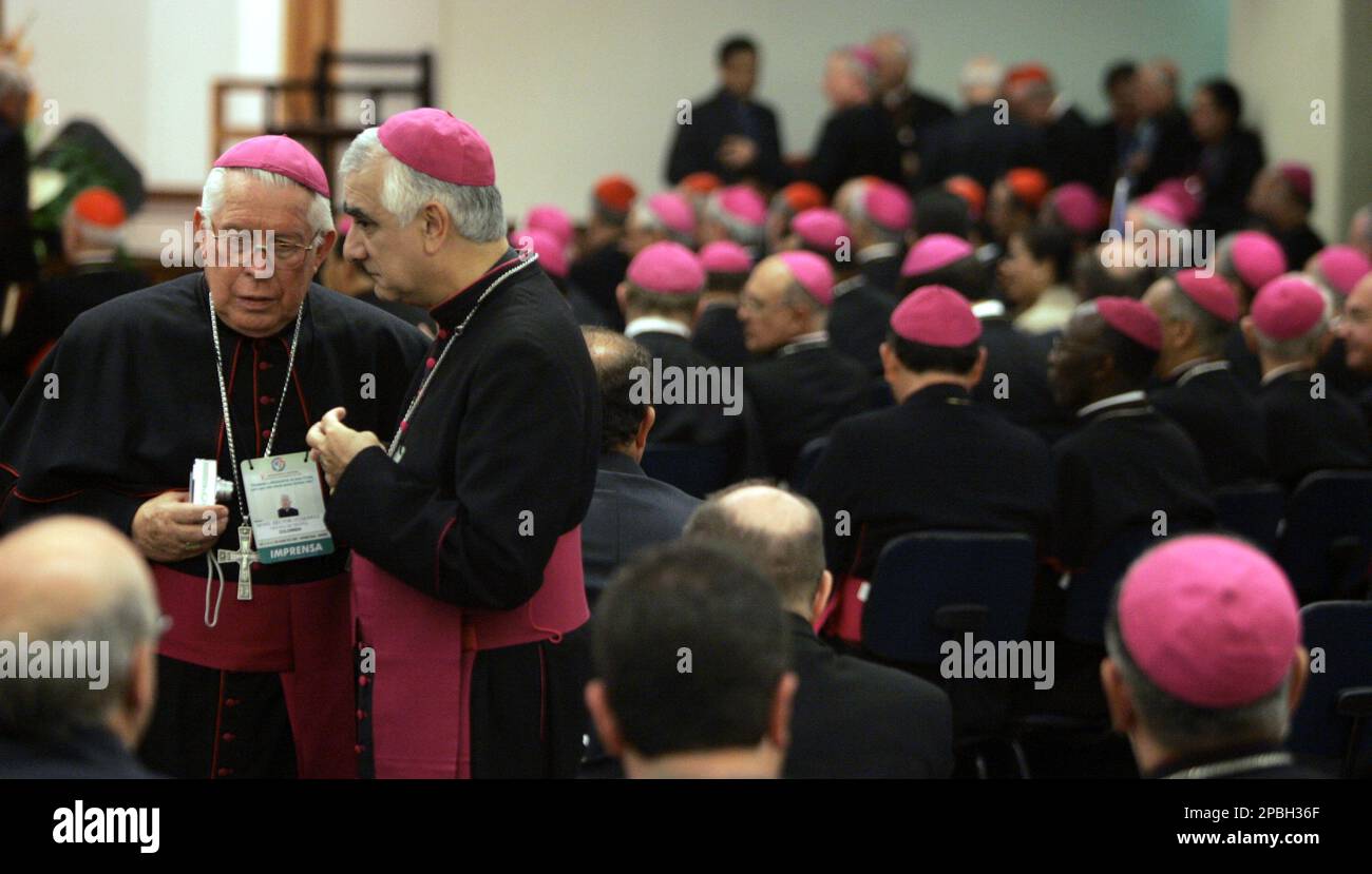 Bishops speak during the inauguration ceremony of the V Conference of ...