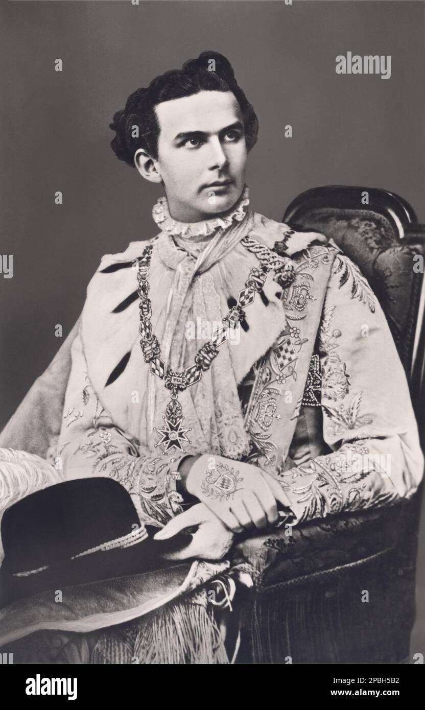 1864 ca , Bavaria , Germany : A portrait of younk King von Bayer LUDWIG ...