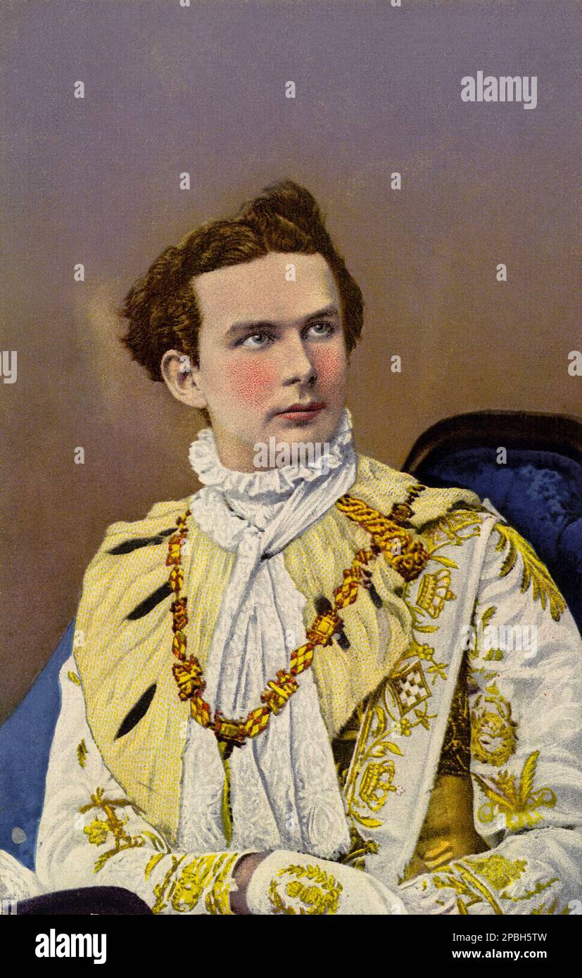 1864 ca , Bavaria , Germany : A portrait of younk King von Bayer LUDWIG ...