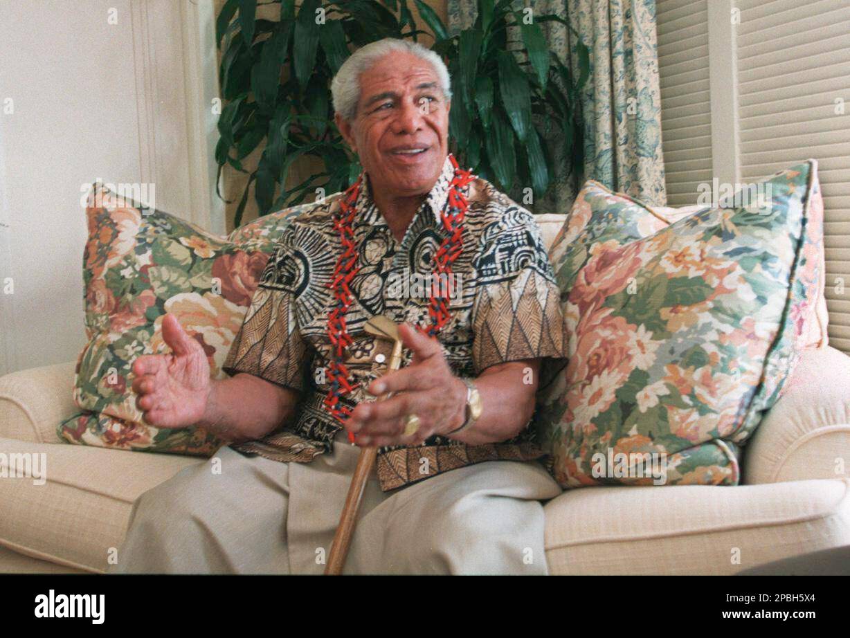 **FILE** King Malietoa Tanumafili II, of Samoa, is photographed in May ...