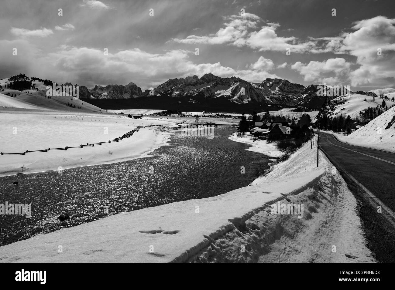Stanley, Idaho in winter Stock Photo - Alamy