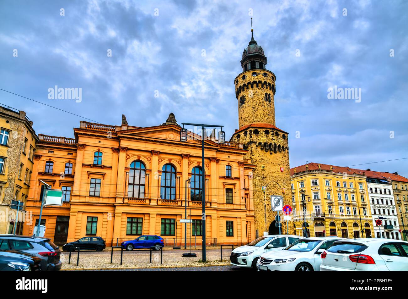 Reichenbach city tower in Goerlitz - Saxony, Germany Stock Photo - Alamy