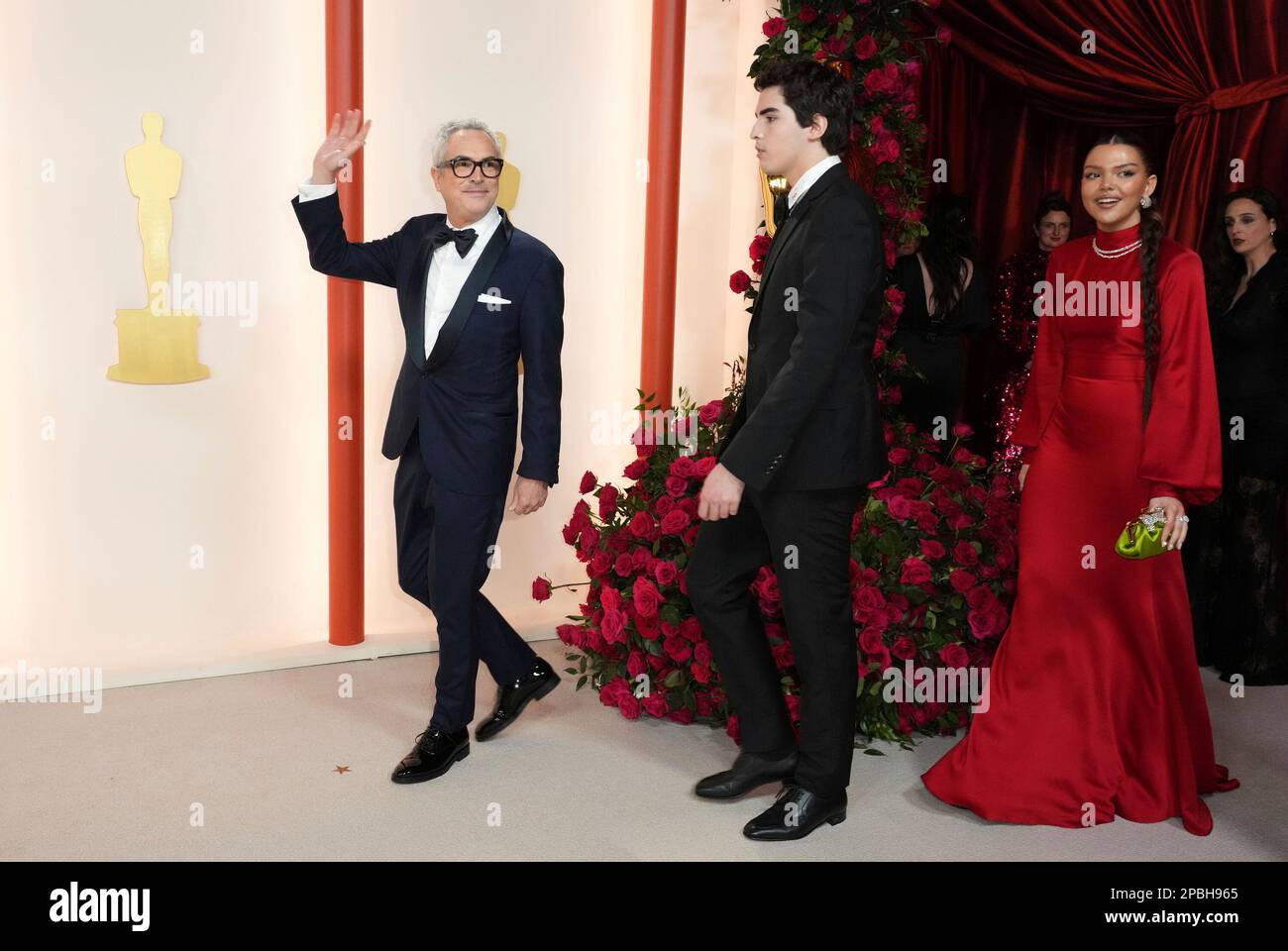Alfonso Cuaron, from left, Olmo Teodoro Cuaron, and Tess Bu Cuaron ...