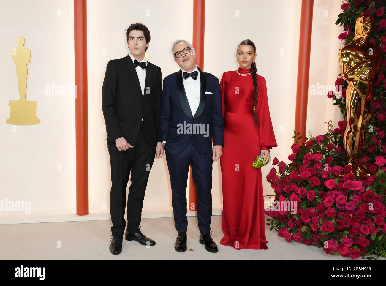 Alfonso Cuaron, from left, Olmo Teodoro Cuaron, and Tess Bu Cuaron ...