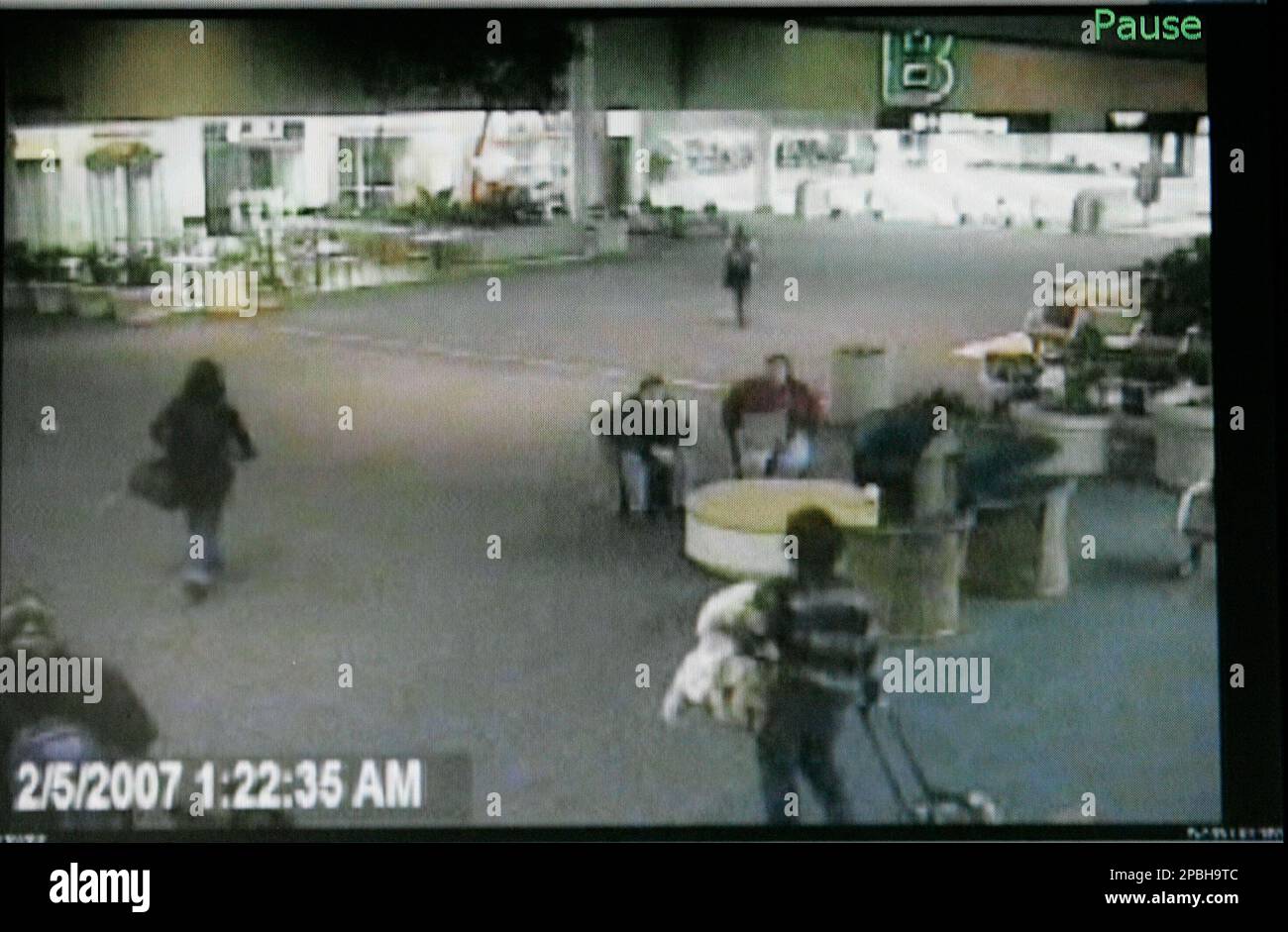 This still photo taken from a surveillance video at Orlando ...