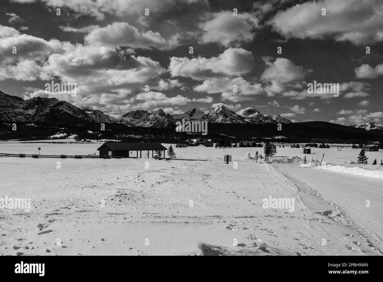 Stanley, Idaho in winter Stock Photo - Alamy