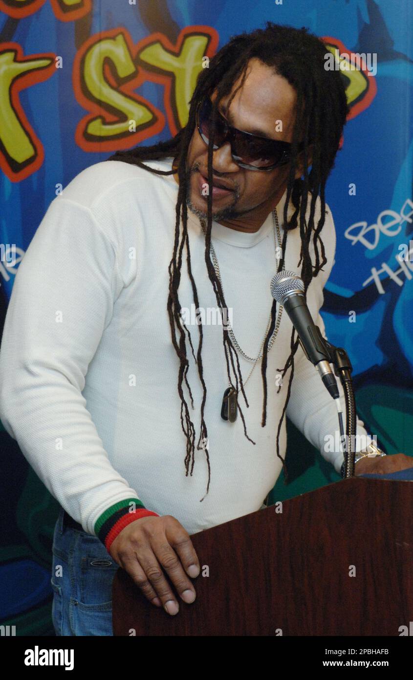 **FILE**DJ Kool Herc speaks at a news conference at the Smithsonian's ...