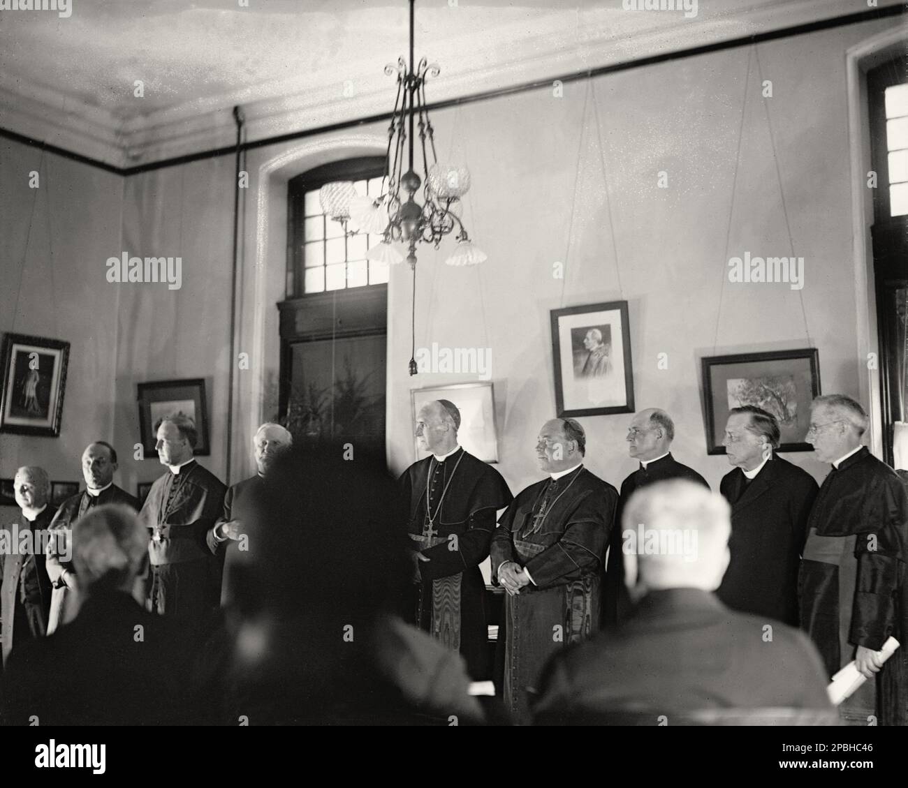 1920 ca , Washington , USA : Cardinal Mercier at Catholic University ...