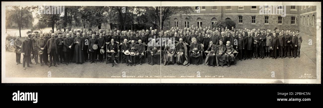 1919 , 12 september , Baltimore , USA : Cardinal Desiré Joseph Mercier ...