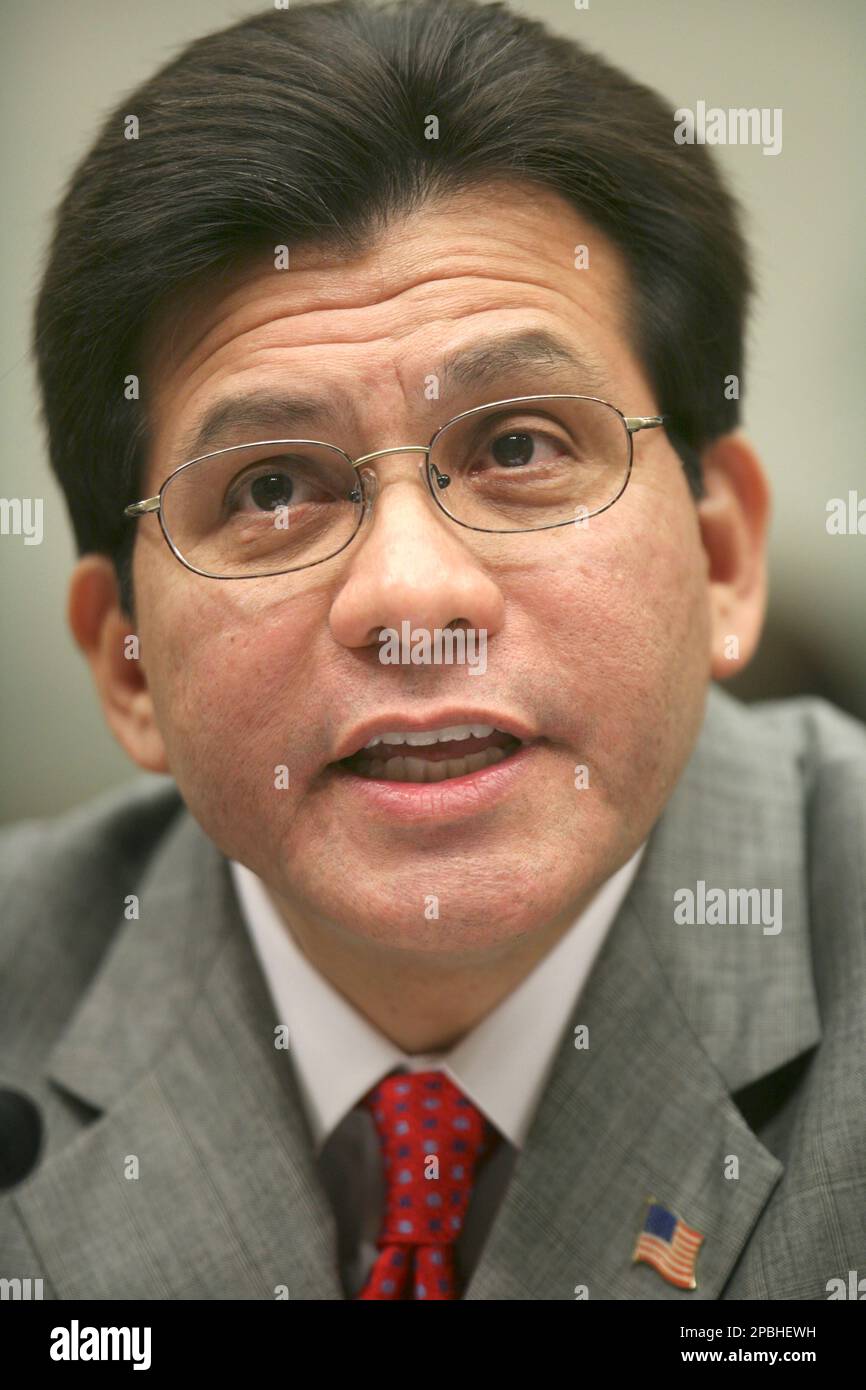 Attorney General Alberto Gonzales testifies on Capitol Hill in ...
