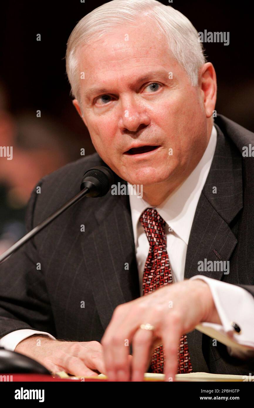 Defense Secretary Robert Gates testifies on Capitol Hill Wednesday, May ...