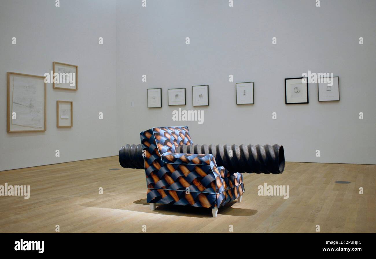 The artwork 'Chair With Pipe', 1994-1995, of US American artist Robert ...