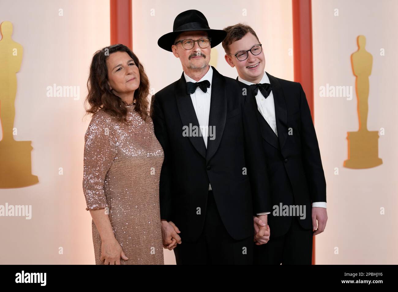 Serena Rathbun, from left, Todd Field and Henry Field arrive at the ...