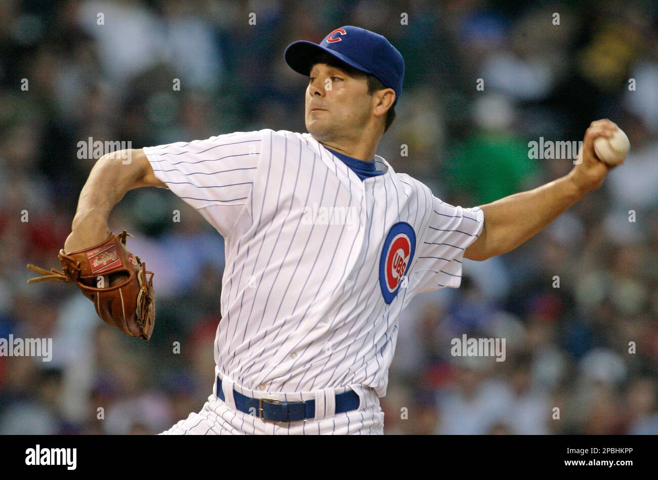 Chicago Cubs pitcher Ted Lily throws during the first inning of a ...