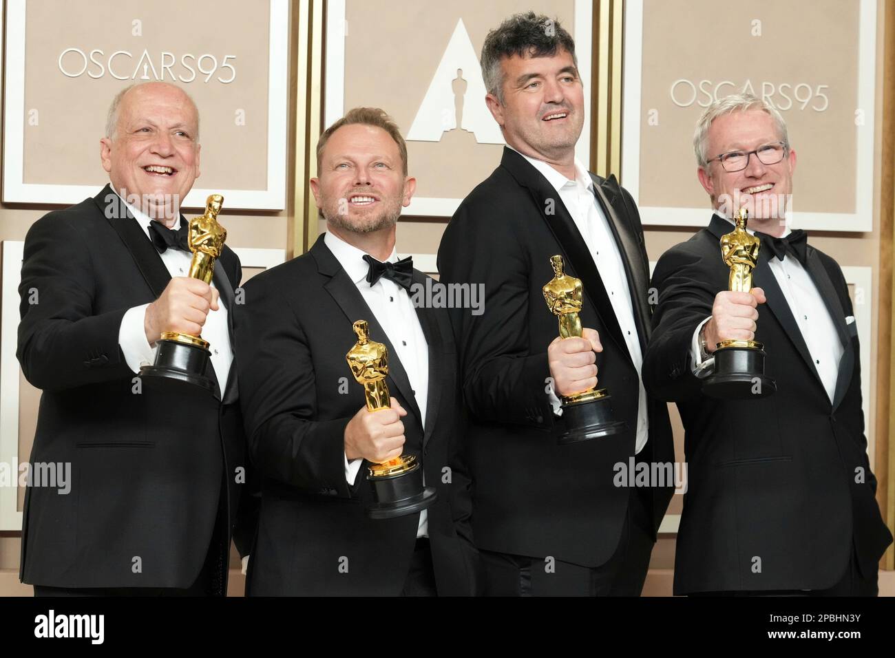 Joe Letteri, from left, Richard Baneham, Eric Saindon and Daniel ...