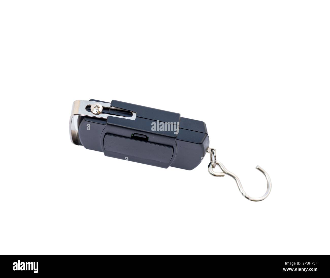 Small portable digital scale isolated on a white background Stock Photo ...