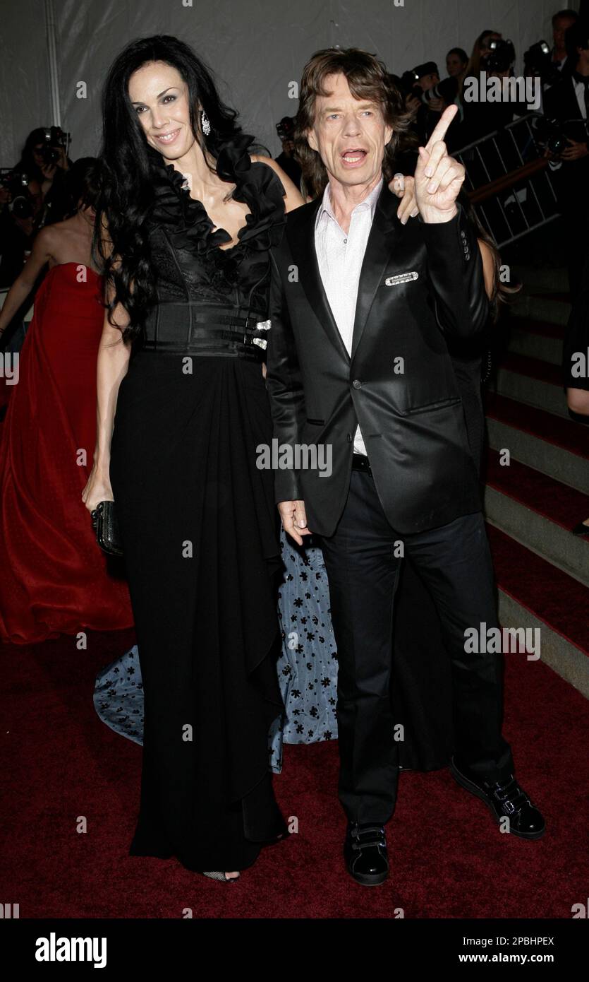 L'Wren Scott and Mick Jagger arrive at the Metropolitan Museum of Art ...