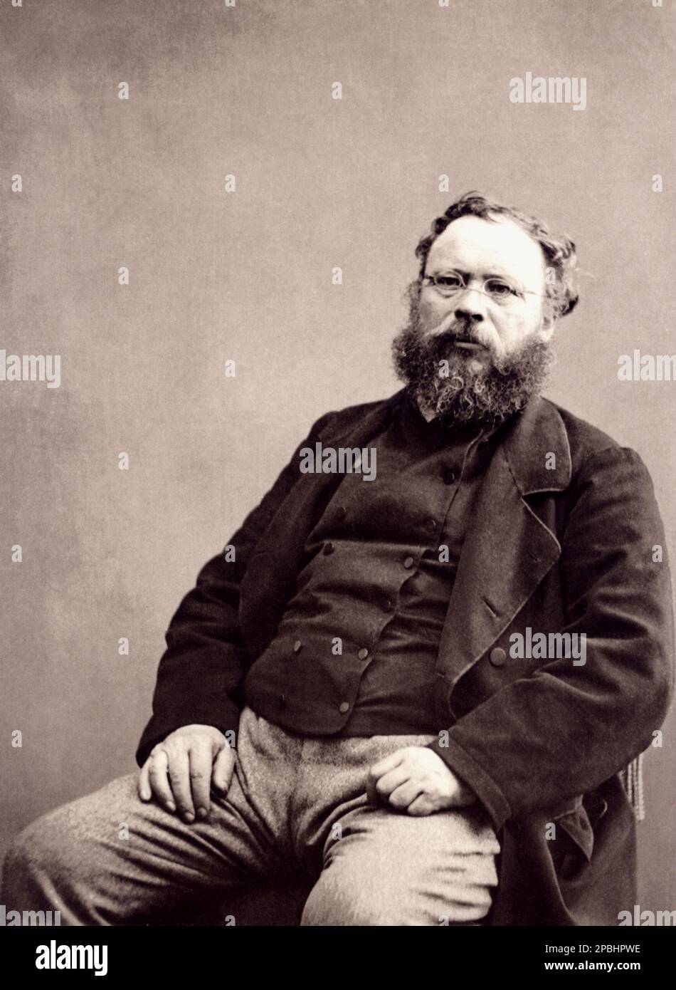 1860 ca , France : The french philosopher PIERRE-JOSEPH PROUDHON ( 1809 ...