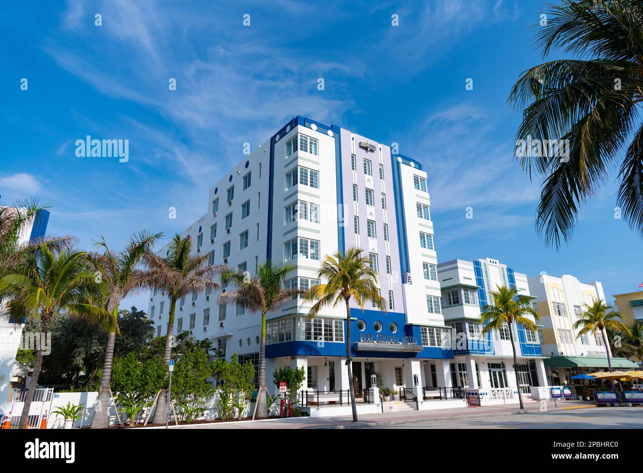 Miami, Florida USA - April 18, 2021: modernist architecture building in ...