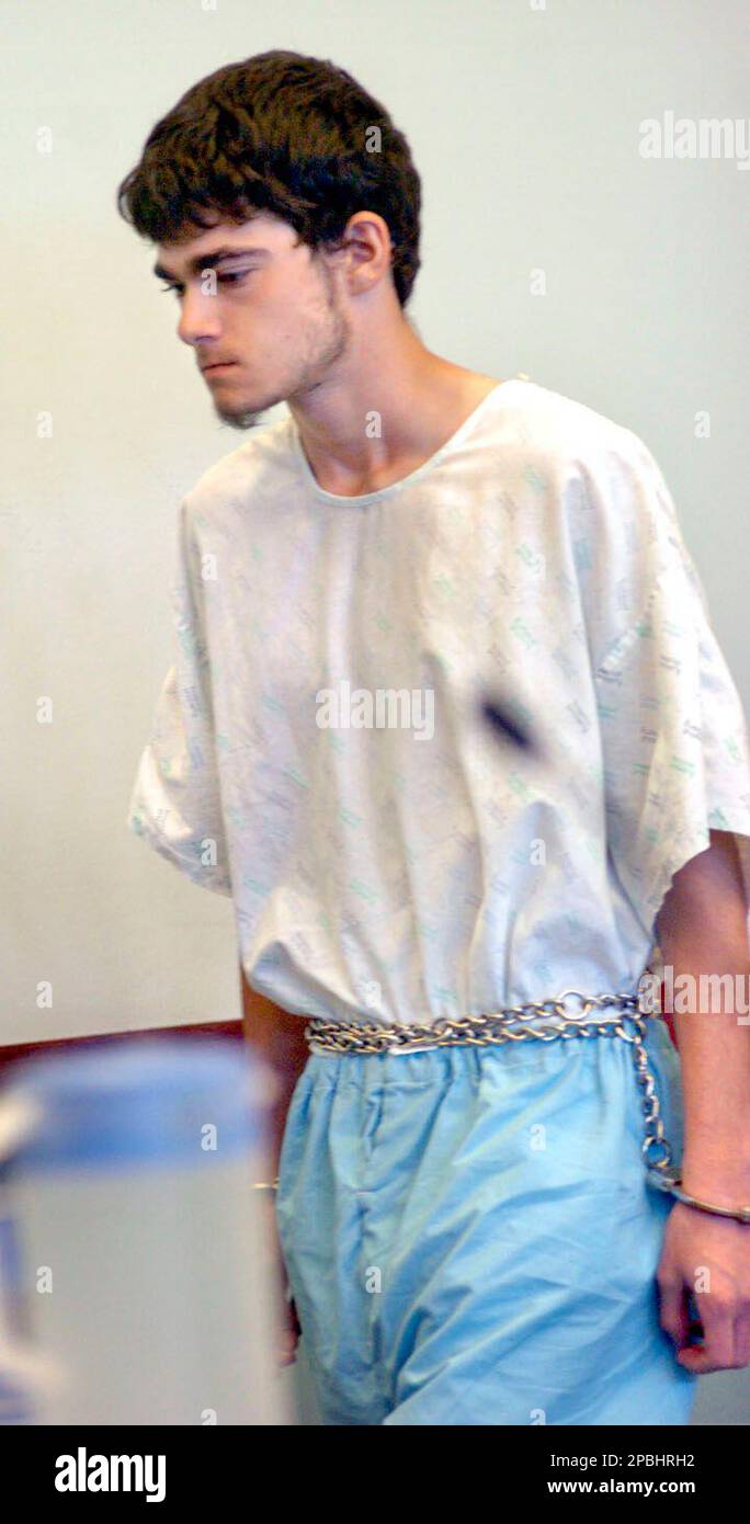 Aaron Congdon, 16, enters the courtroom at Rutland County Courthouse in ...