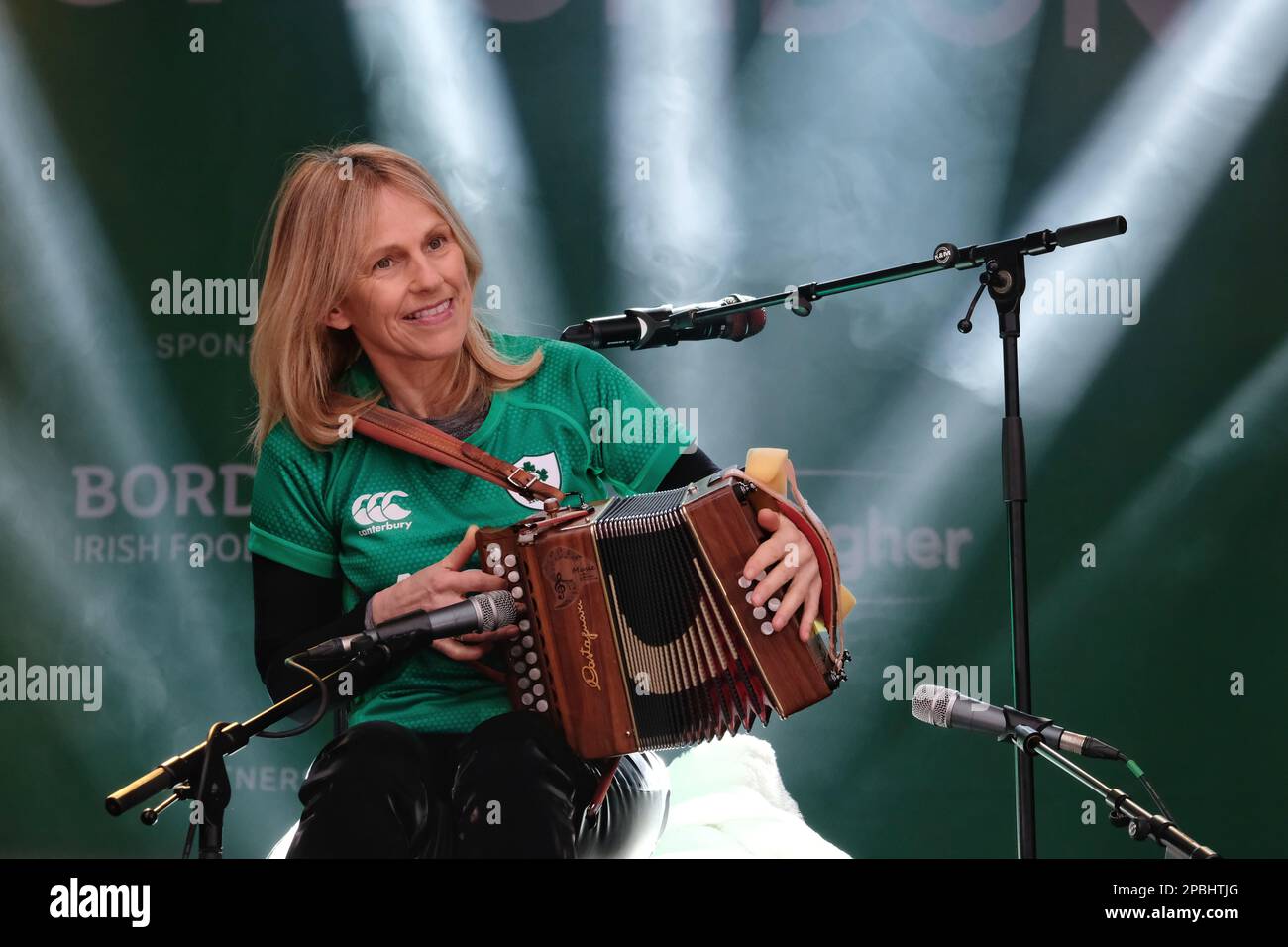 London, UK. 12th March, 2023. Sharon Shannon of Sharon Shannon & Band ...