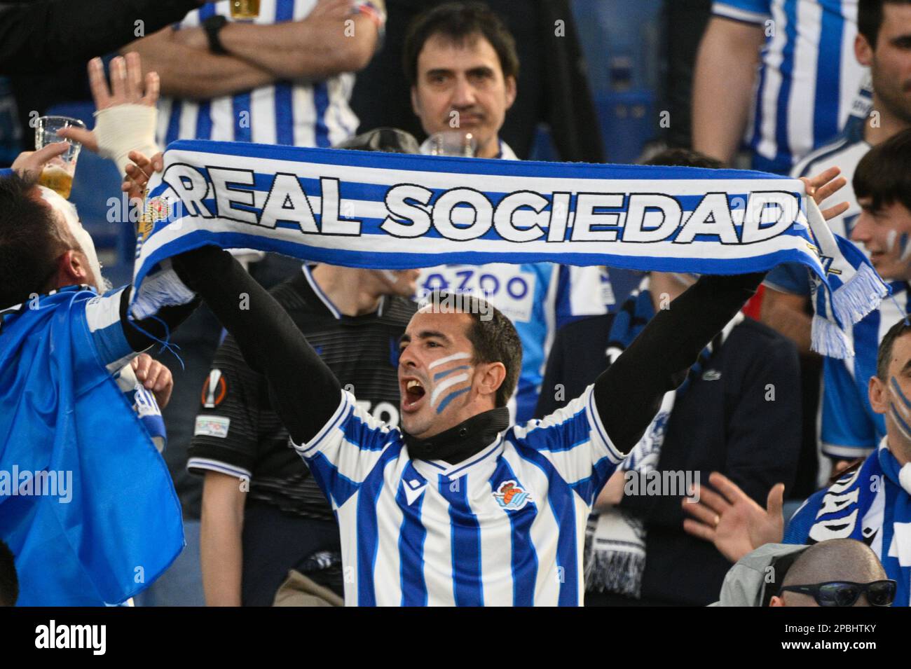 Real Sociedad fan during the UEFA Europa League 2022-2023 football ...