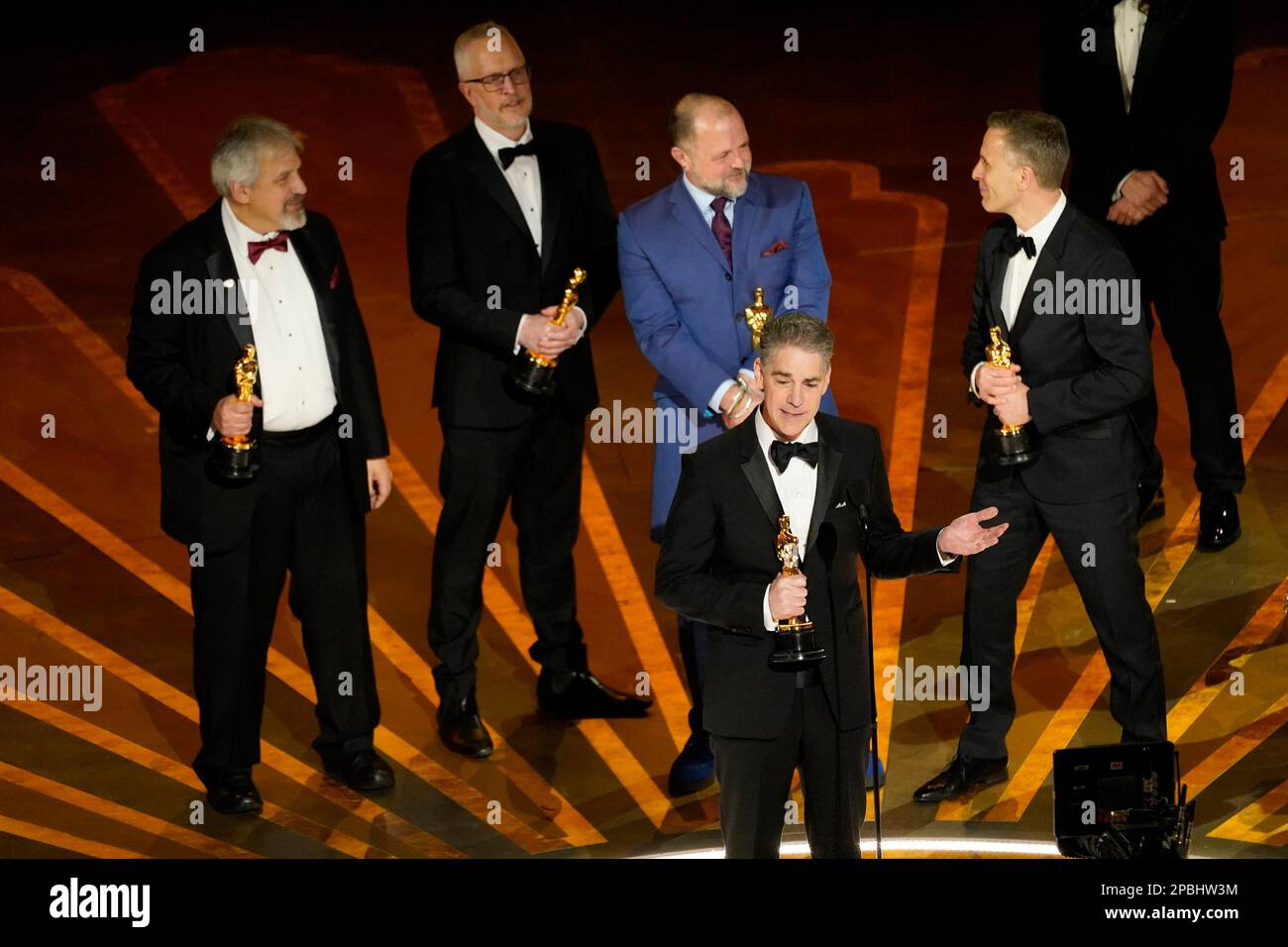 Al Nelson, center front, and from left, Mark Weingarten, Mark Taylor ...