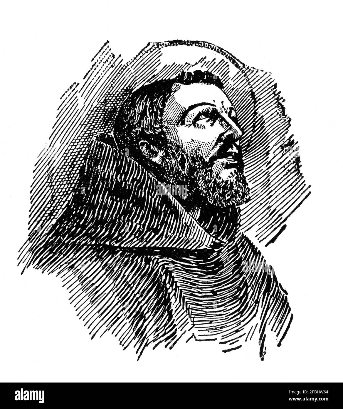 Saint francis of assisi portrait Cut Out Stock Images & Pictures - Alamy