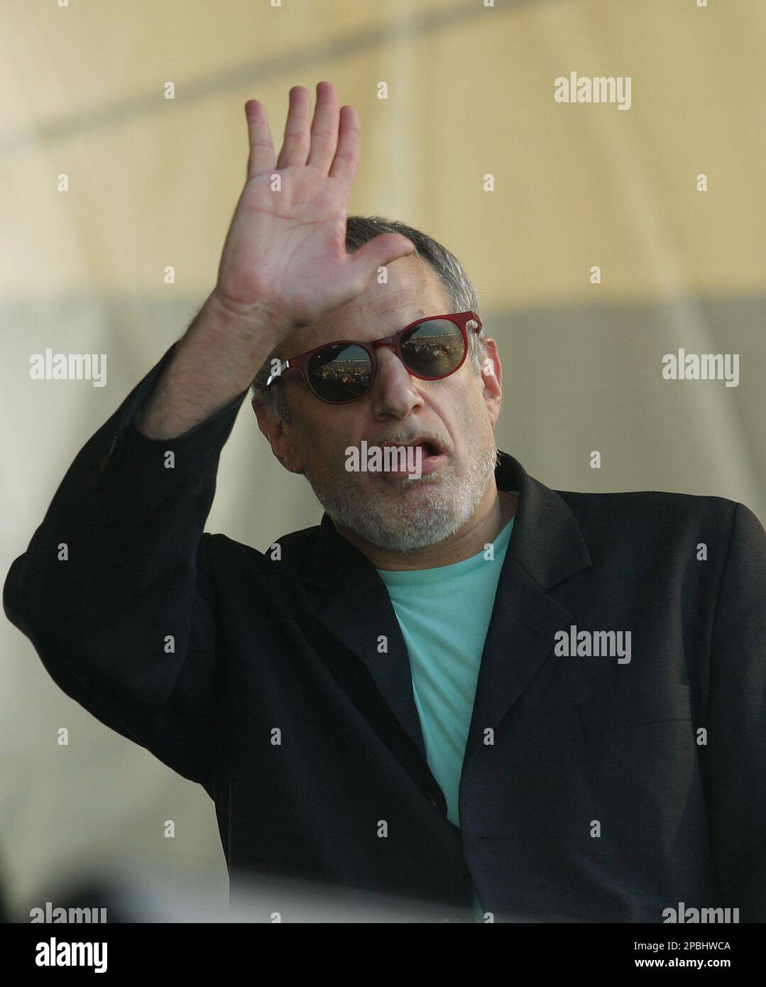 Donald Fagan of Steely Dan arrives on stage to perform during the 2007 ...